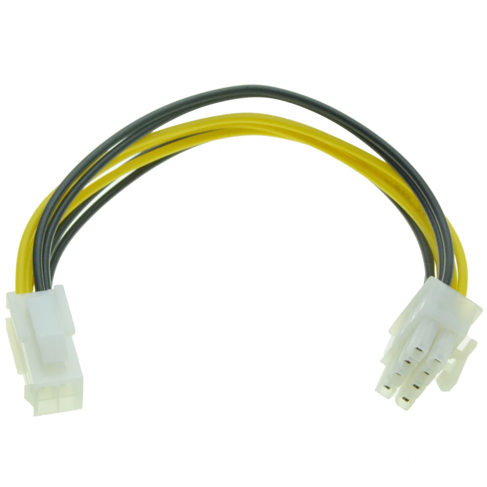 8Pin Male to 4Pin Female Power supply Cable Computer CPU P4 to P8 ...