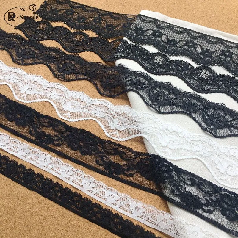 Adornos de encaje elástico para ropa, accesorios, apliques de costura ...