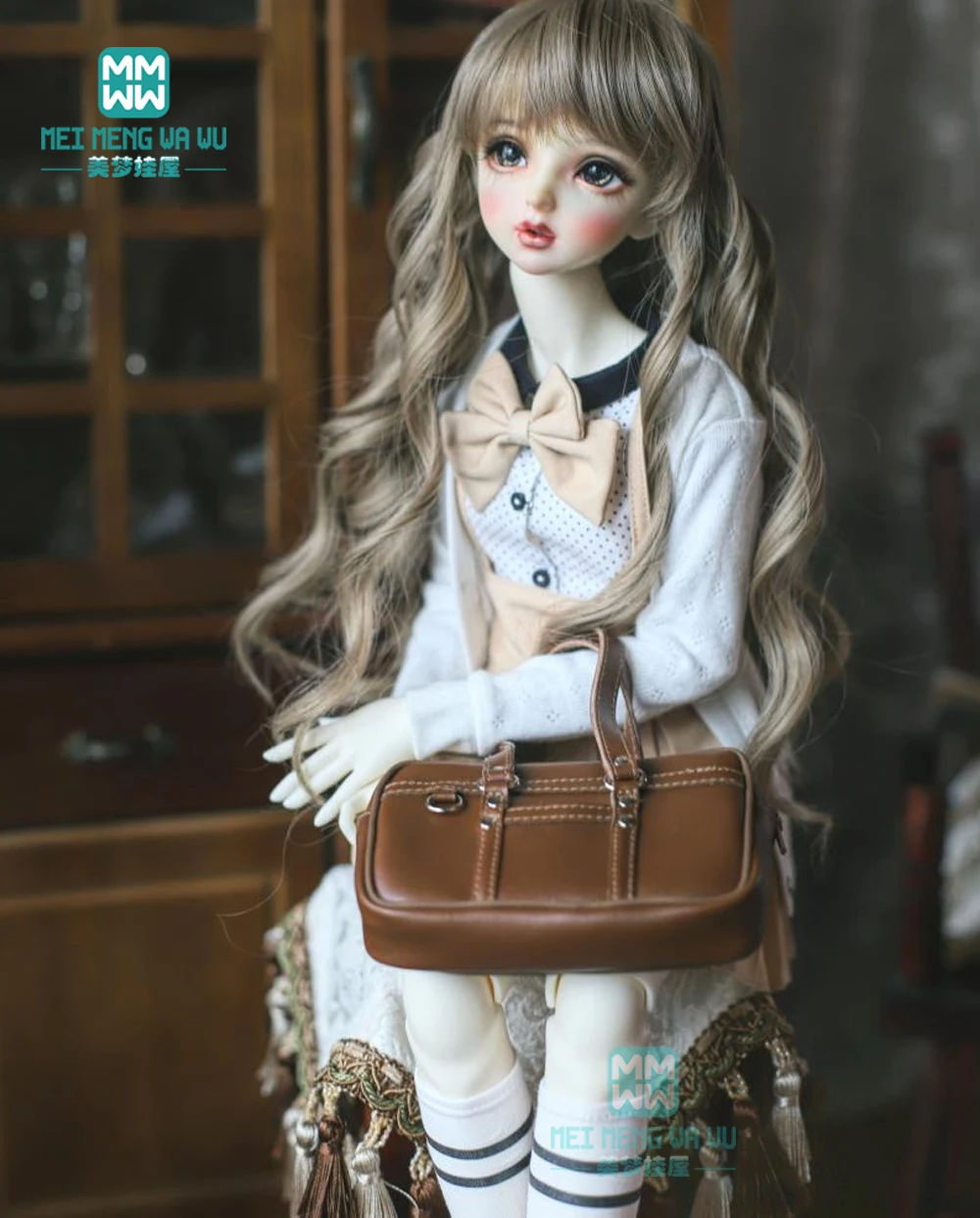 BJD-doll-clothes-for-1-3-BJD-DD-SD-fashion-cardigan-shirt-pleated-skirt ...