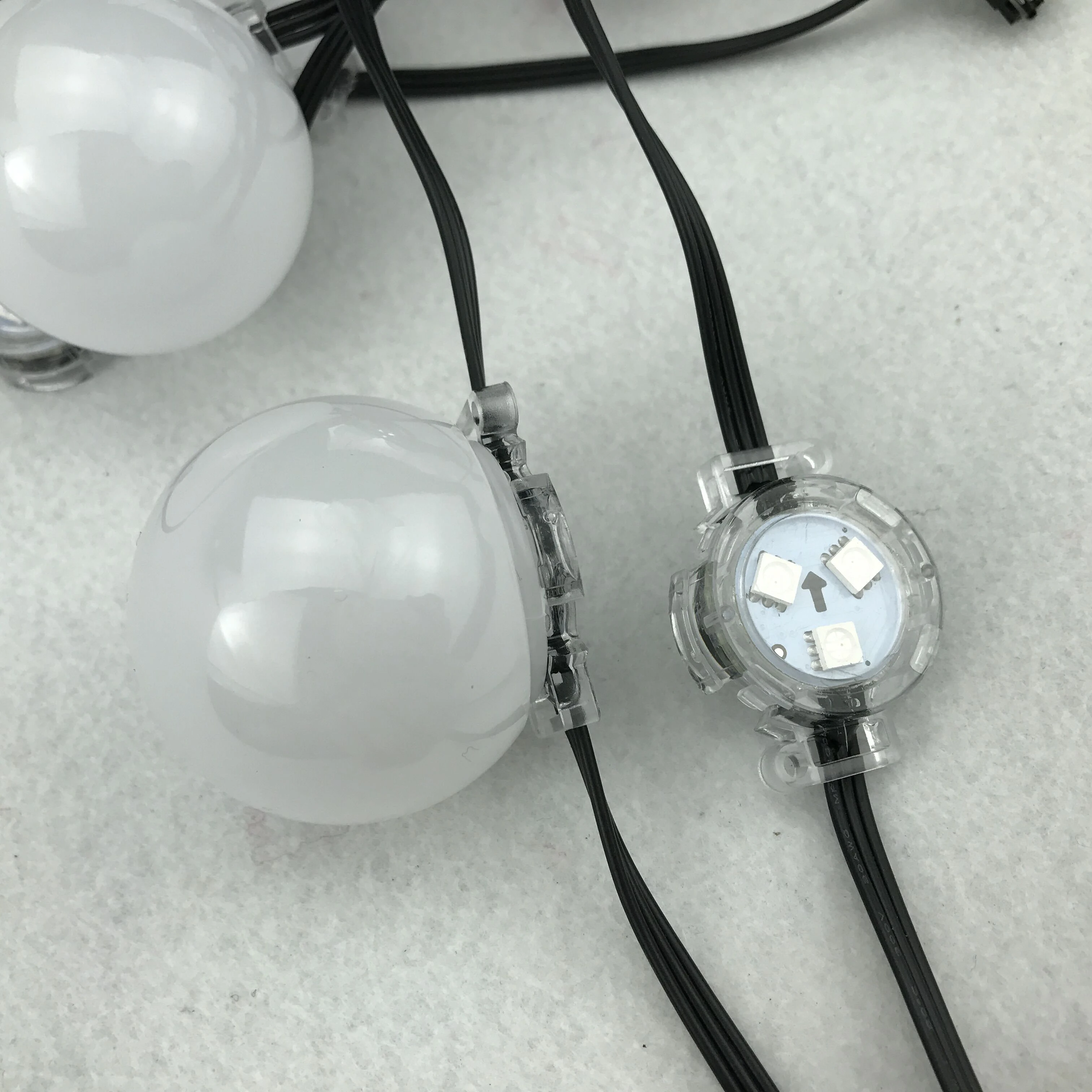 Ws2811 Dc12v Addressable Rgb Full Color Pixel Module;ip68 Rated;50mm ...