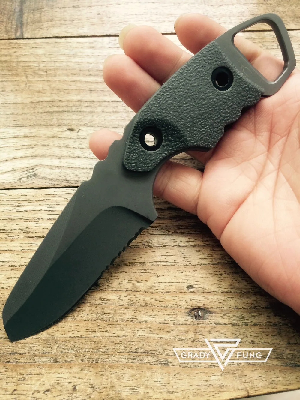 Grady Fung Manufacture GB1 Hunting Outdoor Fixed Blade Knife Hand Tool ...