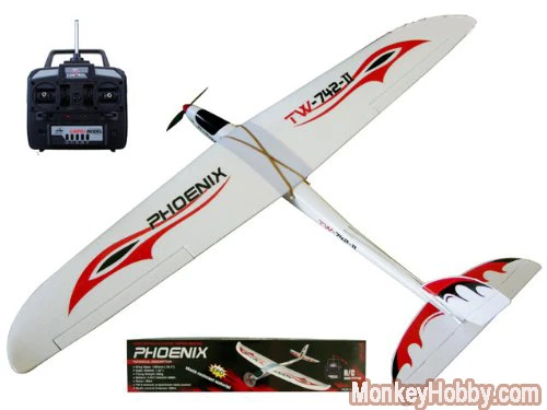 Volantex RC Lanyu 2.4G 4CH beginer TW 742 2 Phoenix Planeador de Radio Control RTF avión, sin ...