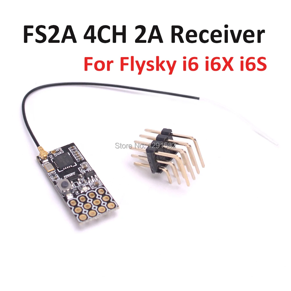 Fs2a 4ch Afhds 2a Mini Compatible Receiver Pwm Output For Flysky I6 I6x I6s Transmitter For Fpv