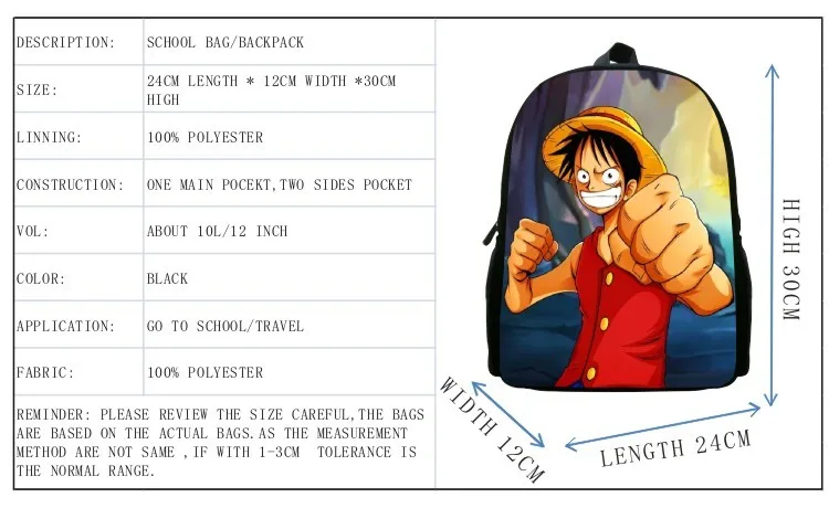Buy Luffy Bag | Free Shipping Worldwide | #1 Fan Shop