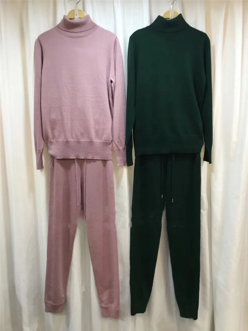 Шерсть полный спортивный костюм из двух частей набор кашемировые ...