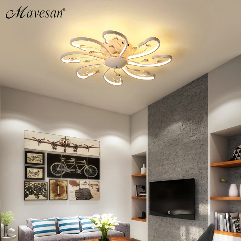Flush mount ceiling light fixture for bedroom dimmer ceiling lamp ...