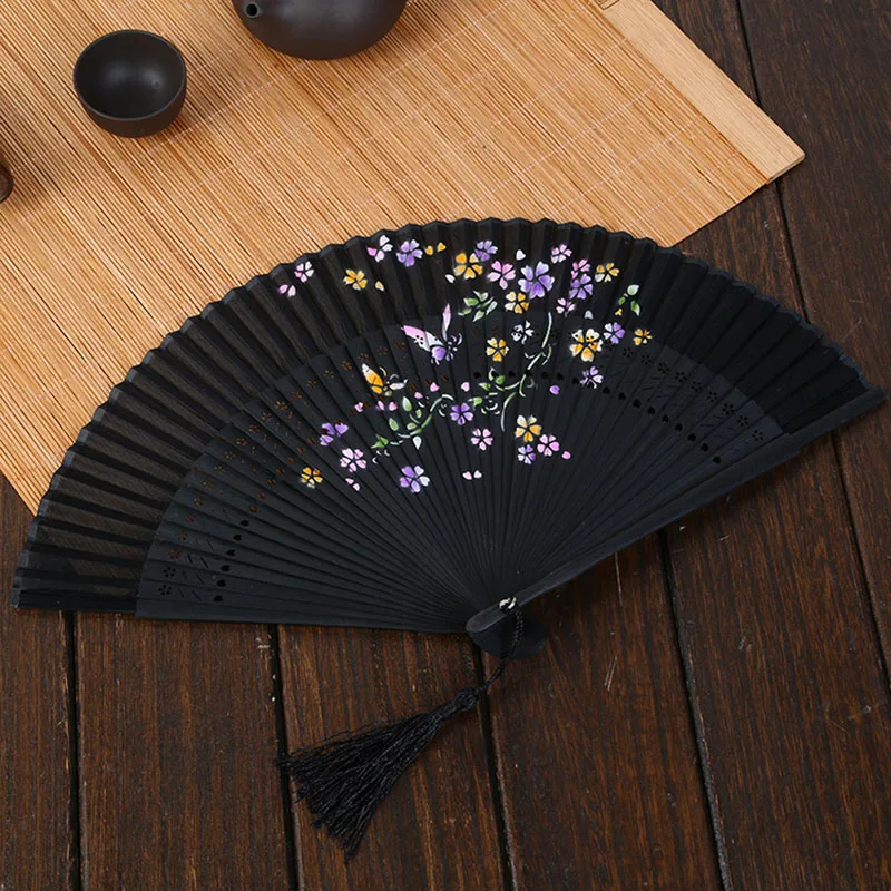 Folding fan with Chinese style fan silk fan butterfly and wind ...