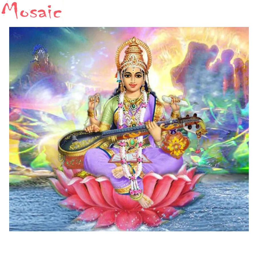 Pintura de diamantes cuadrados/redondos, taladro completo, diosa ...