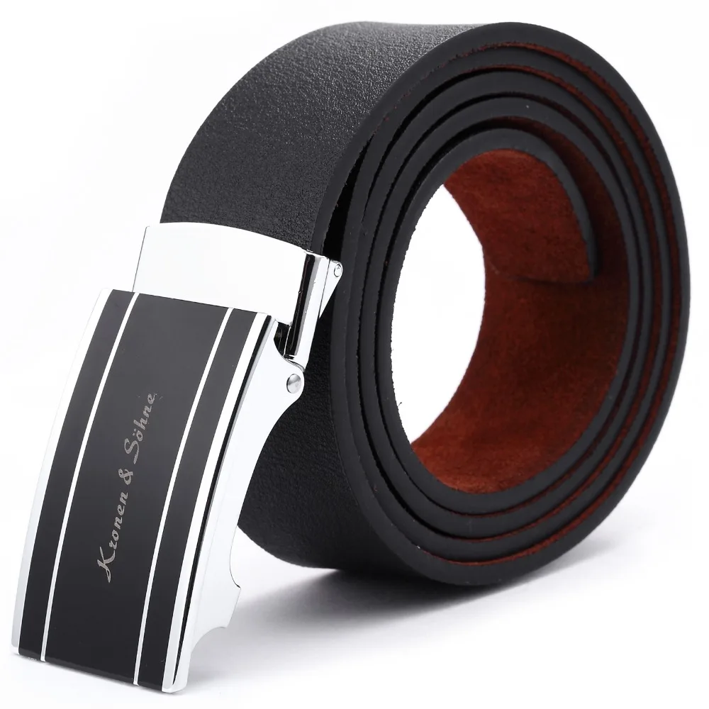 Brand New Business KS Authentic Classic Elegant Black Men's Genuine ...