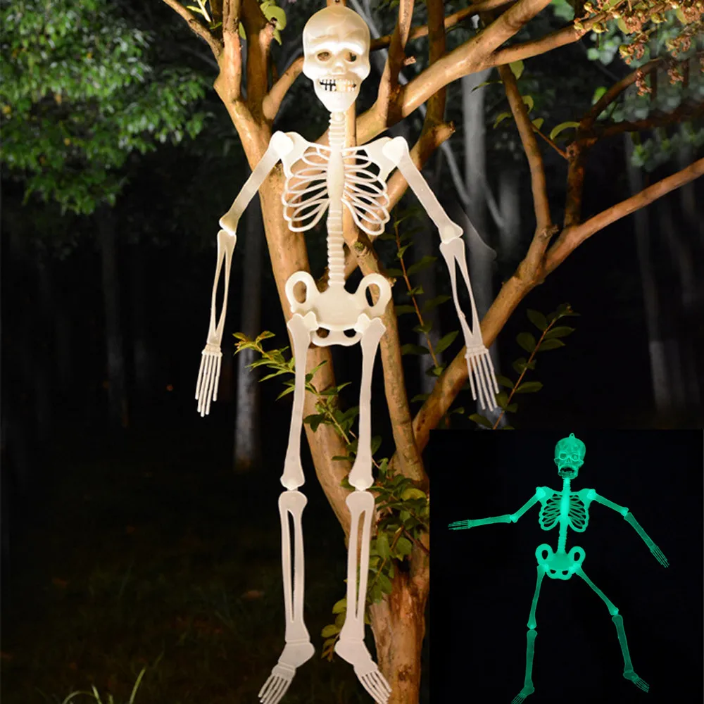 Aliexpress.com : Buy Funny 90cm Luminous Realistic Skull Skeleton Body ...