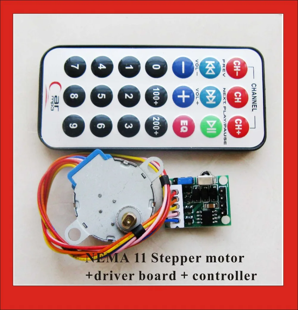 4-phase 5-wire Nema 11 Stepper Motor+driver Board+remote Controller Rc ...