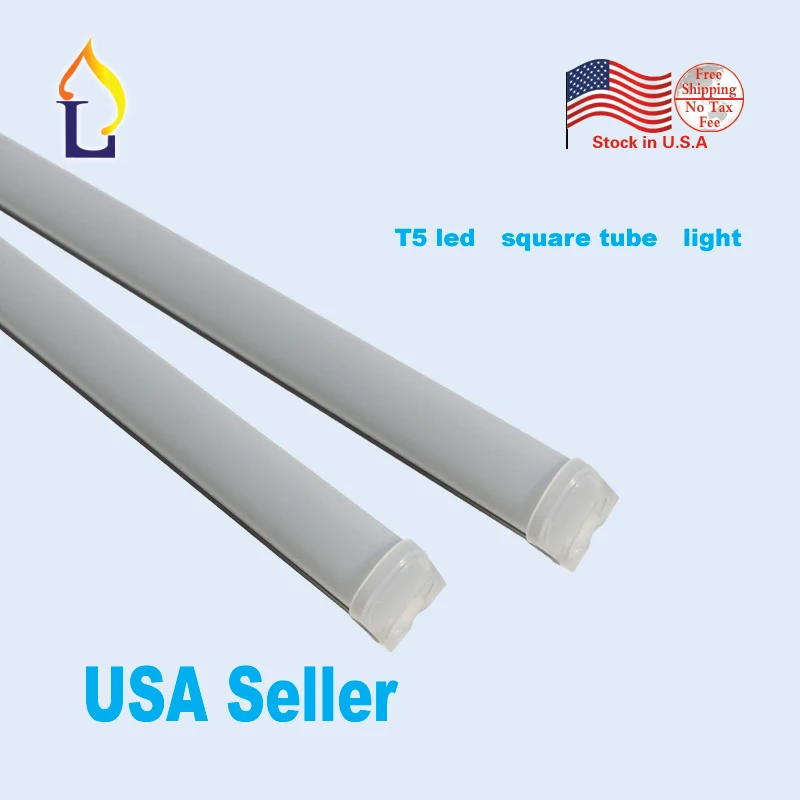25 Pack 4ft 20W T5 Led Square Tube Light Led T5 Integrated Lamp without ...