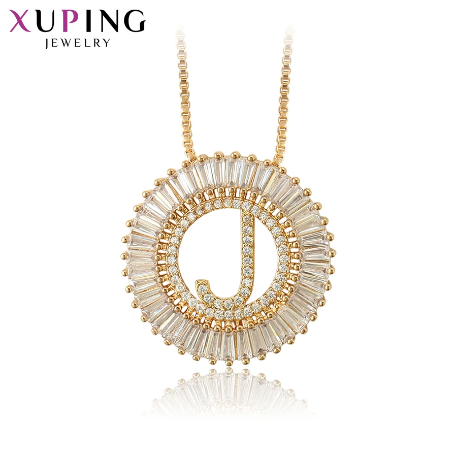 Xuping Jewelry Unique Style Letter "J" Design Gold color Plated Pendant ...