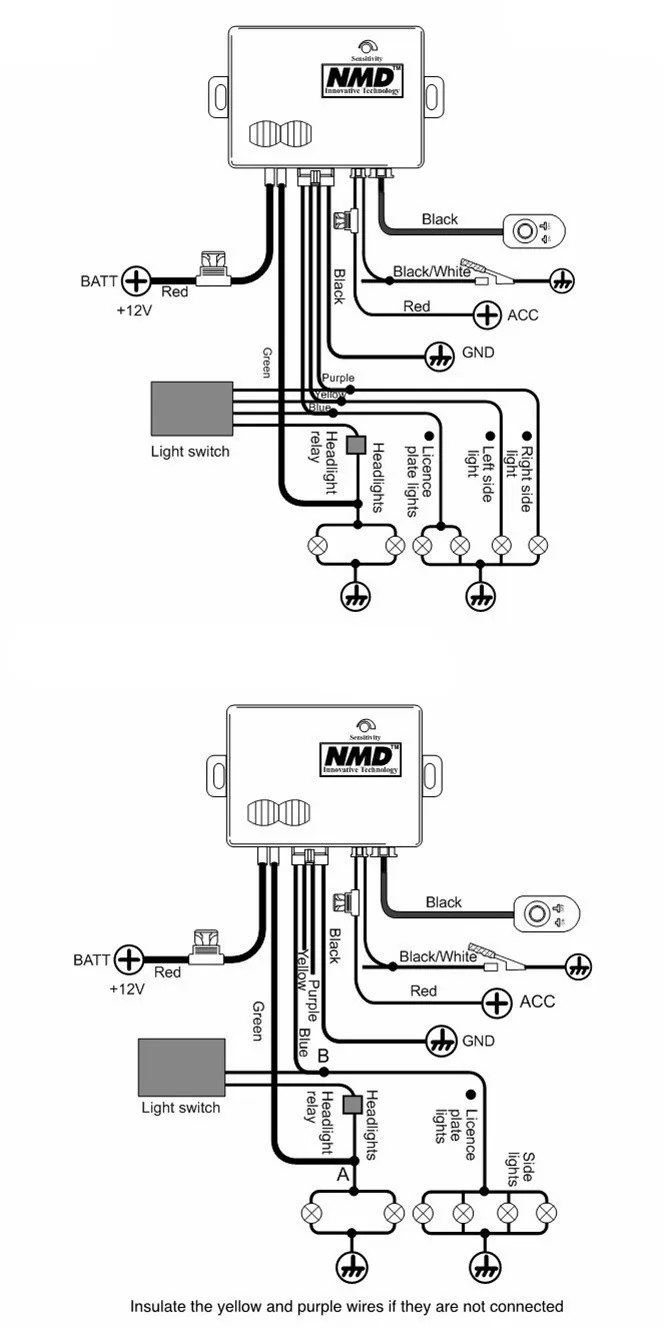 DB600D Universal 12V Car Auto Light Sensor System Automatically Control ...