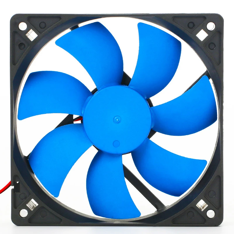 original Chassis fan 12CM 12V ultra-quiet cooling fan large air volume ...