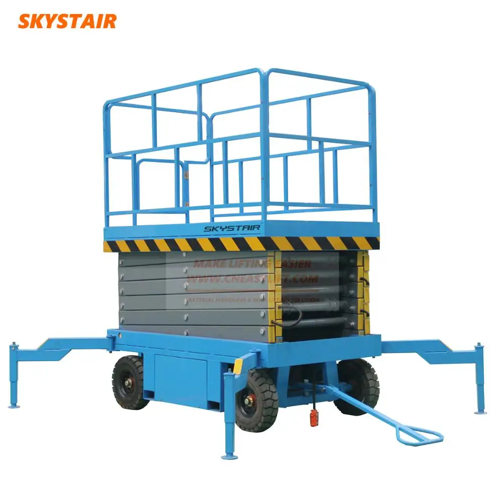 SKYSTAIR portable hydraulic scissor lift platform height adjustable ...