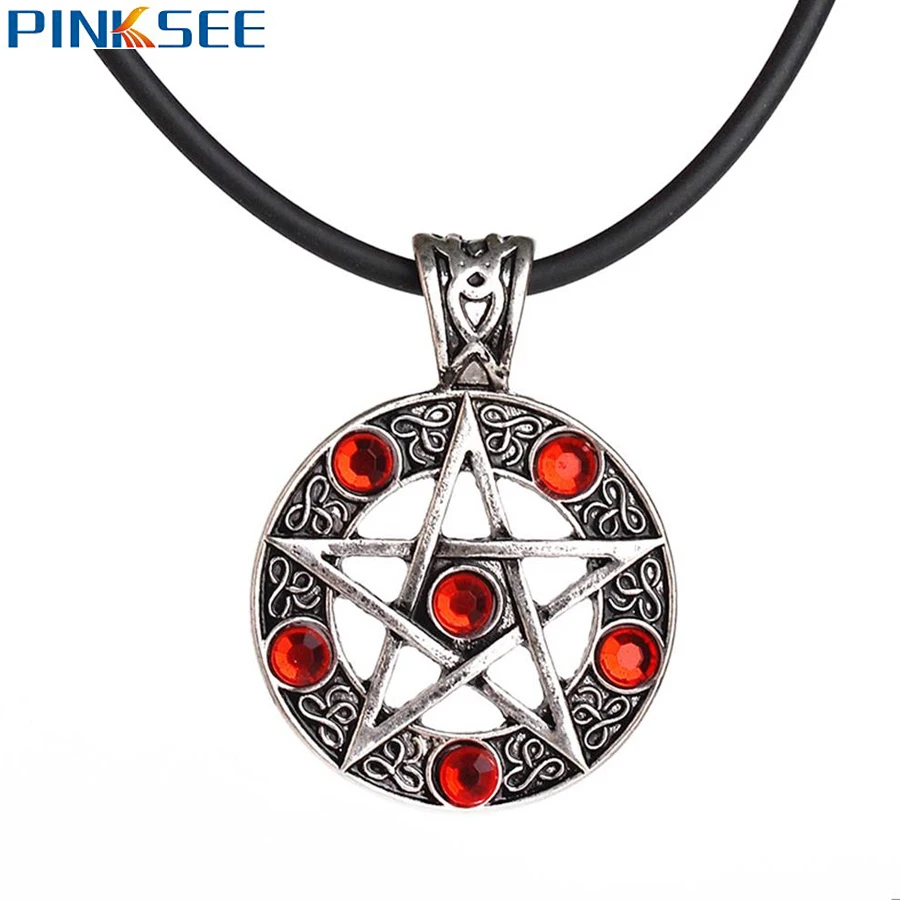 Popular Satanic Pentagram Necklace-Buy Cheap Satanic Pentagram Necklace ...