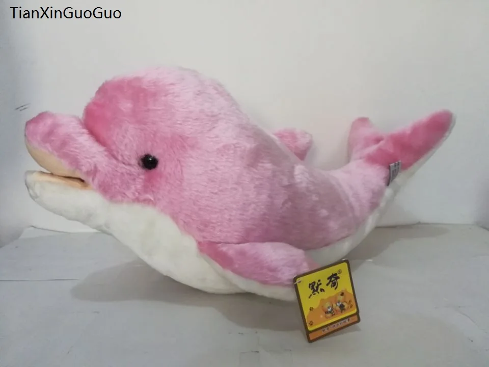 large 60cm lovely cartoon dolphin plush toy pink dolphin soft doll ...