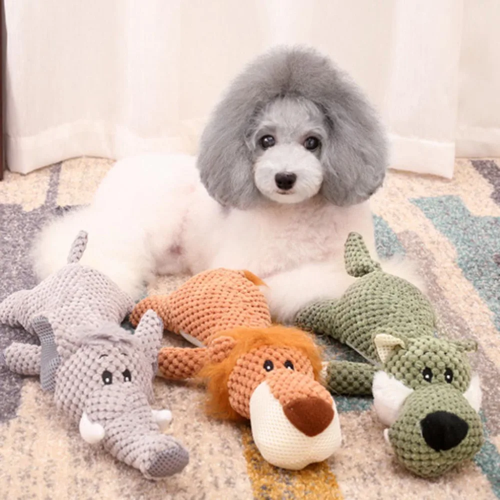 Popular Pet Dog Cat Funny Fleece Durability Plush Dog Toys Chew Sound 