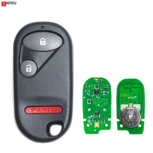 Keyecu For Honda Civic Pilot 2003 2004 2005 Remote Control Car Key Fob ...