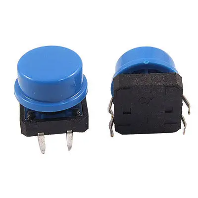 Momentary Tact Push Button Switch 4 Pin DIP Through Hole 12x12x12mm w ...
