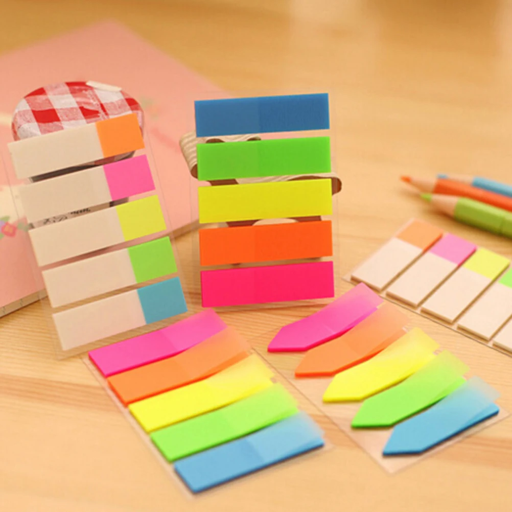 5 PCS Memo Pads Colored Memo Pad Lovely Sticky Paper Note DIY 