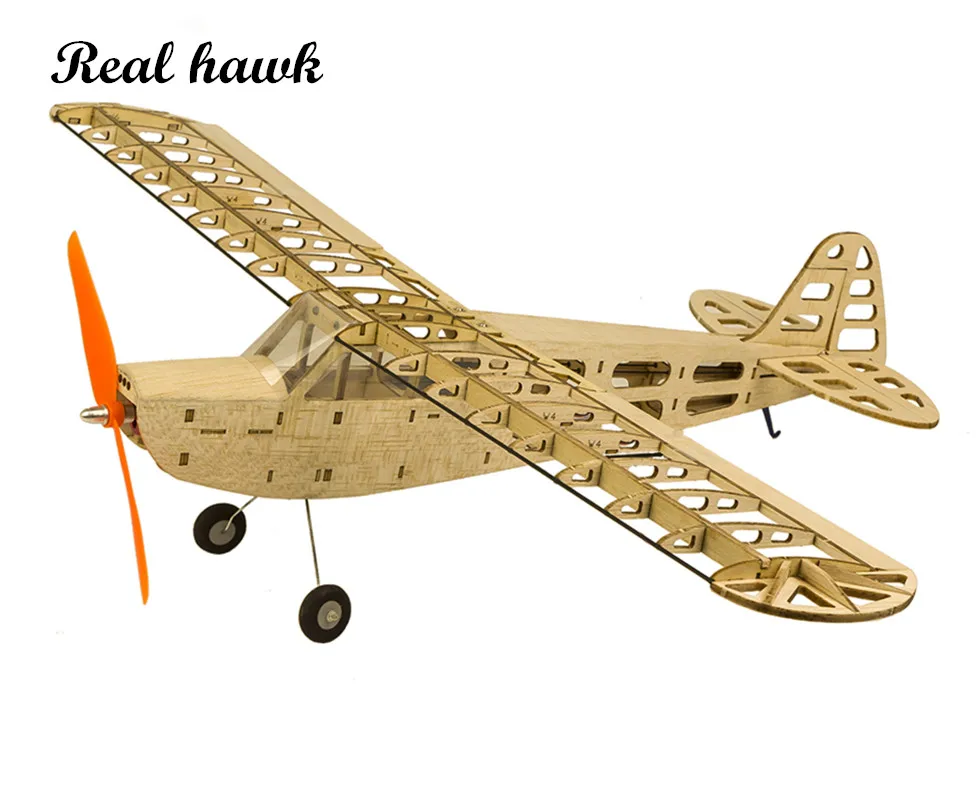 RC avión láser corte Balsa aviones de madera J3/J 3 marco sin cubierta ...