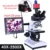 Professional Lab biological HD trinocular microscope zoom 2500X + USB ...