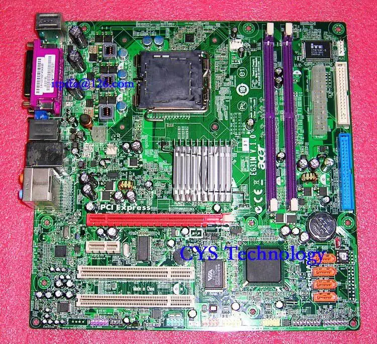 Acer Veriton M460 EG31M VER Motherboard Pentium E5200 CPU Fan I/O ...