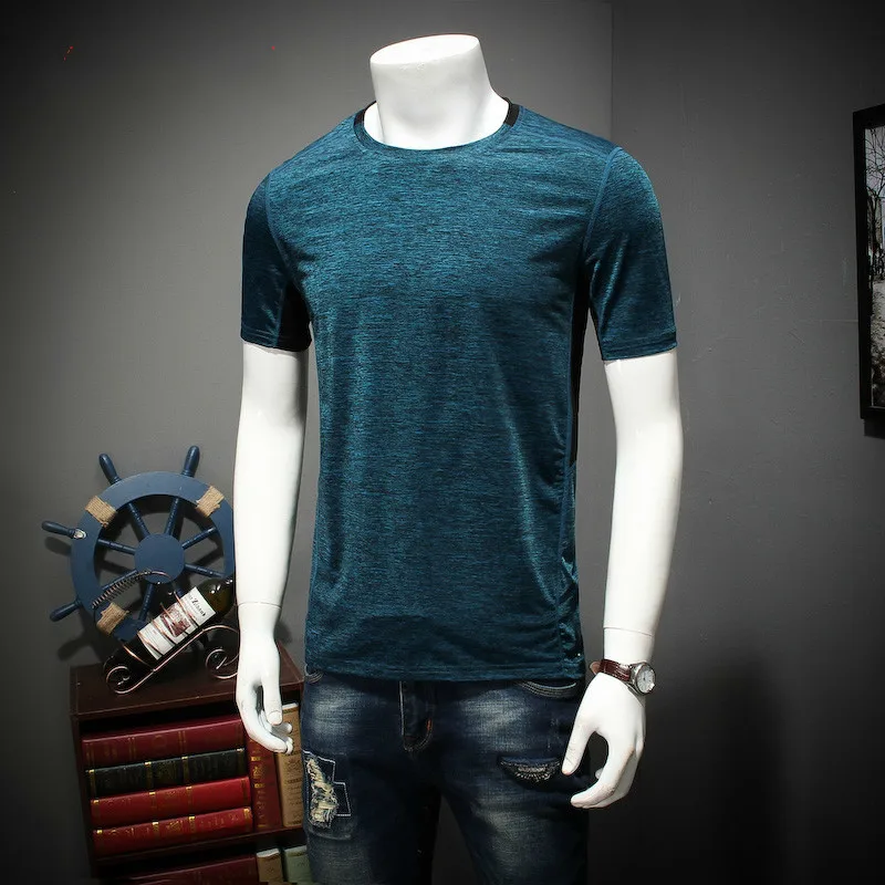 Shirt men 8XL 7X 6XL 5XL Men's T Casual Patchwork Short Sleeve Shirt ...