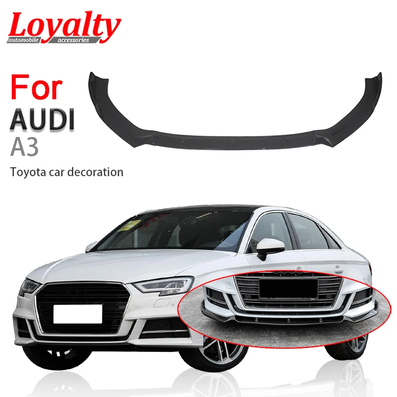 Loyalty for 2017 2018 Audi A3 Sline S3 Front Bumper Chin Lip Diffuser ...