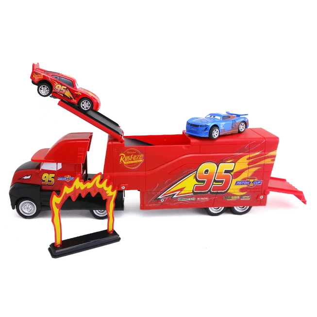 Disney Pixar Cars Lightning McQueen Mcak Hauler & No.19 Daniel Swervez ...