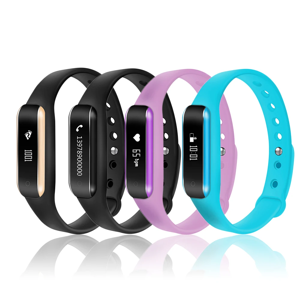 C6 Multifunctioal Bracelet OLED 0.69 Inch Display Bluetooth 4.0 Sleep ...
