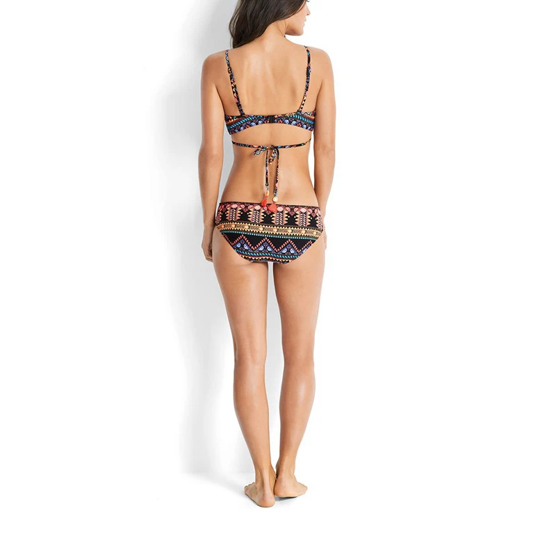 Sexy Bikinis Women Swimsuit 2018 Push Up Swimwear Bohemia Printed