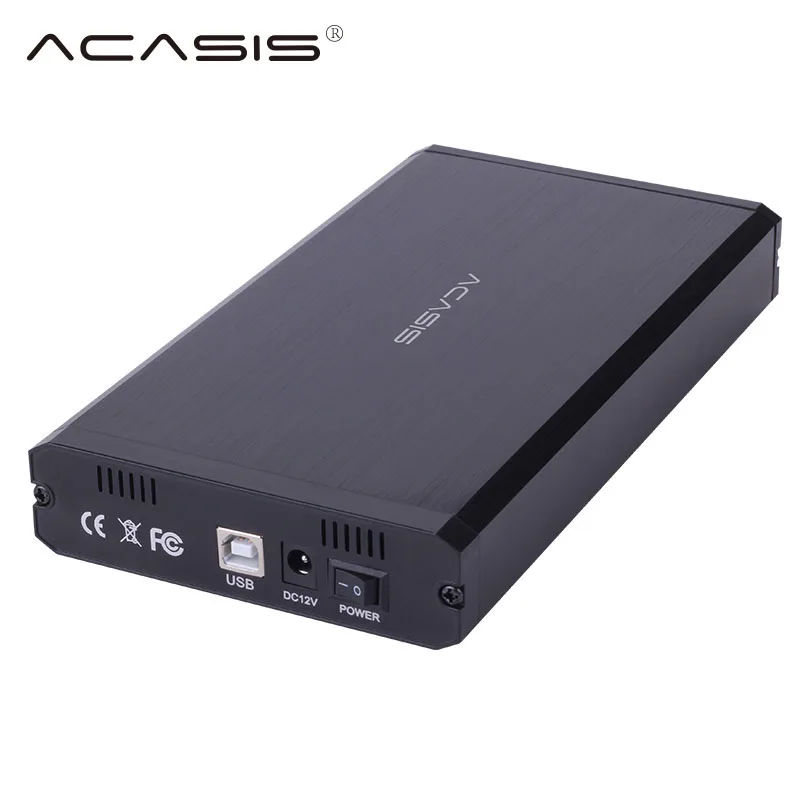 Acasis HDD Enclosure USB 2.0 IDE SATA Case HDD 3.5' Hard Drive Enclosure Aluminum HDD Caddy Box ...