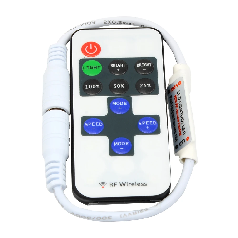 Single color controller 2 24V mini RF wireless led remote control|led ...