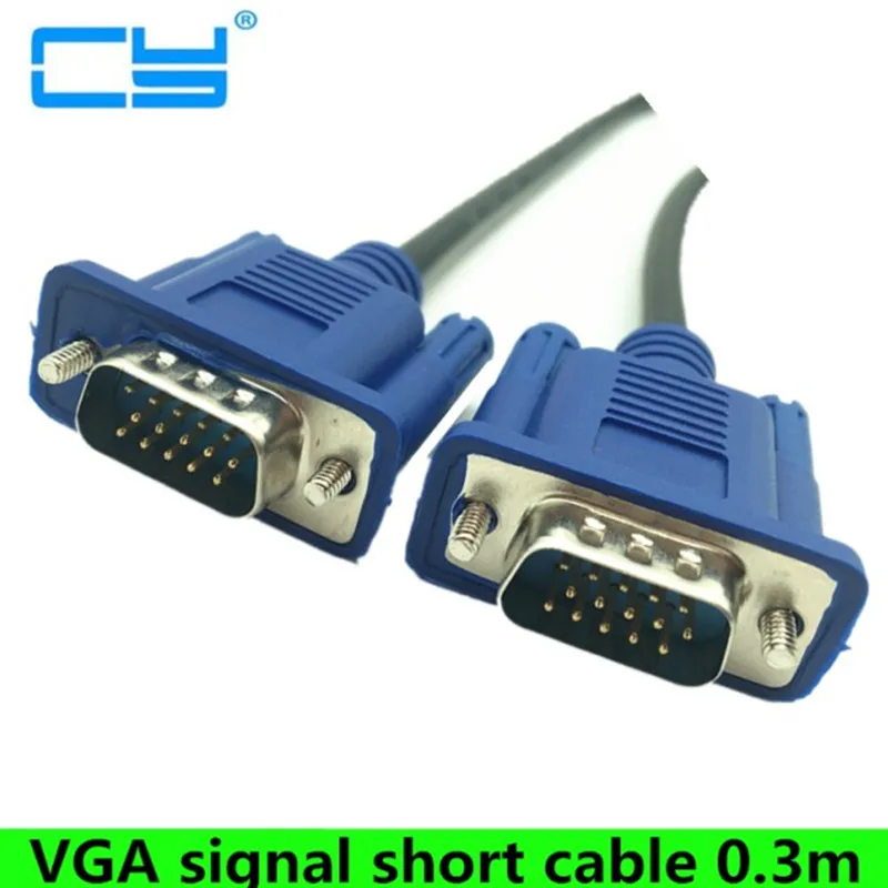 30cm-50cm-VGA-Cable-Male-to-MaleBraided-Shielding-High-Premium-HDTV-VGA ...