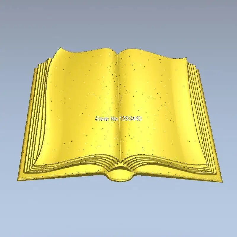 Free 3d printed open book stl file - viret