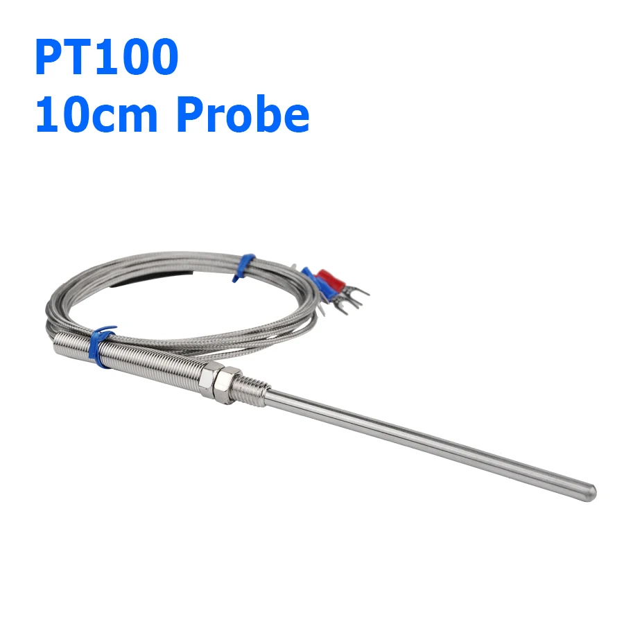 Stainless-Steel-Shield-10cm-Probe-Tube-RTD-PT100-Temperature-Sensor ...