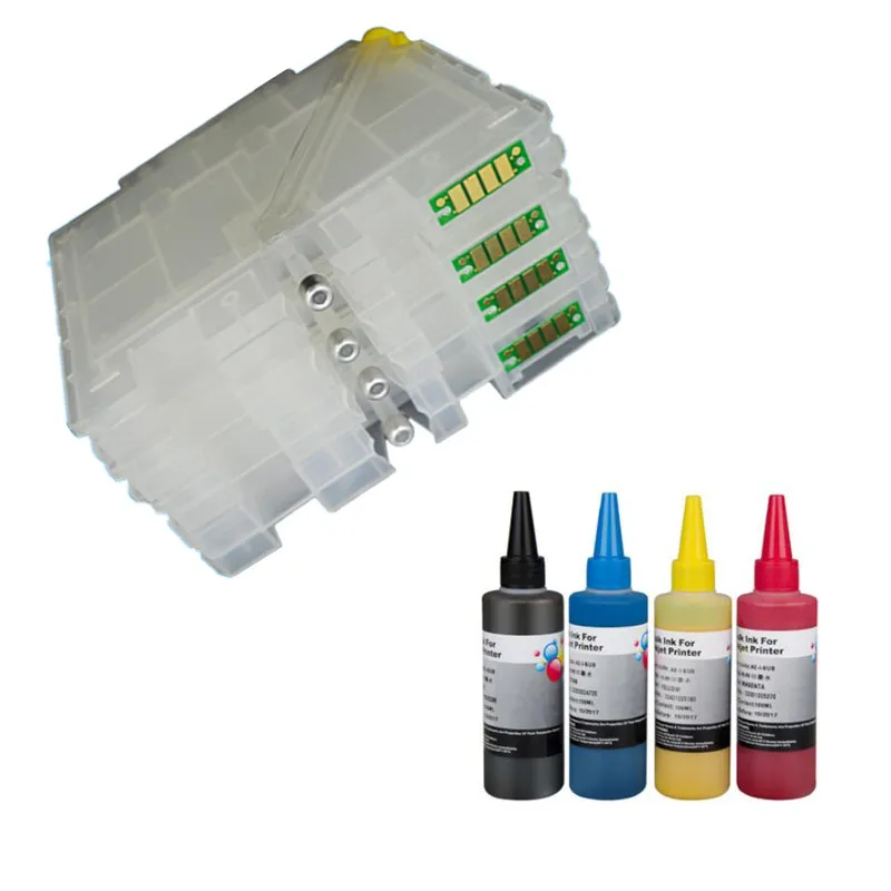 Refillable Ink Cartridge with 4 color sublimation ink For Ricoh SG2100N ...