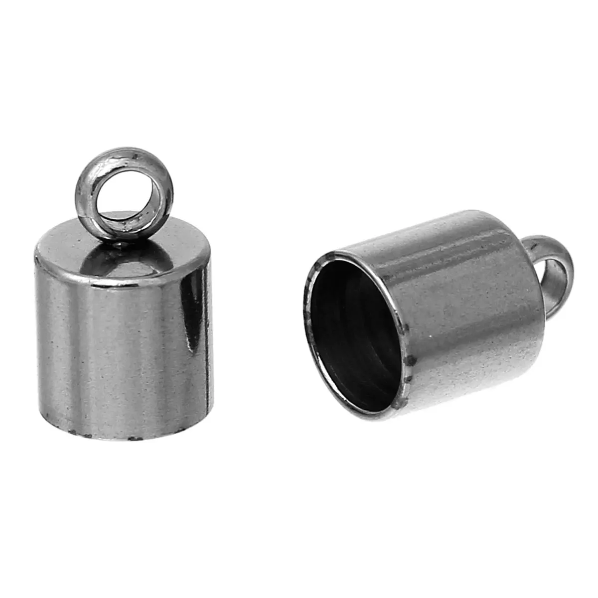DoreenBeads Stainless Steel Necklace Cord End Tips Cylinder Gunmetal doreenbeads-stainless-steel-necklace-cord-end-tips-cylinder-gunmetal