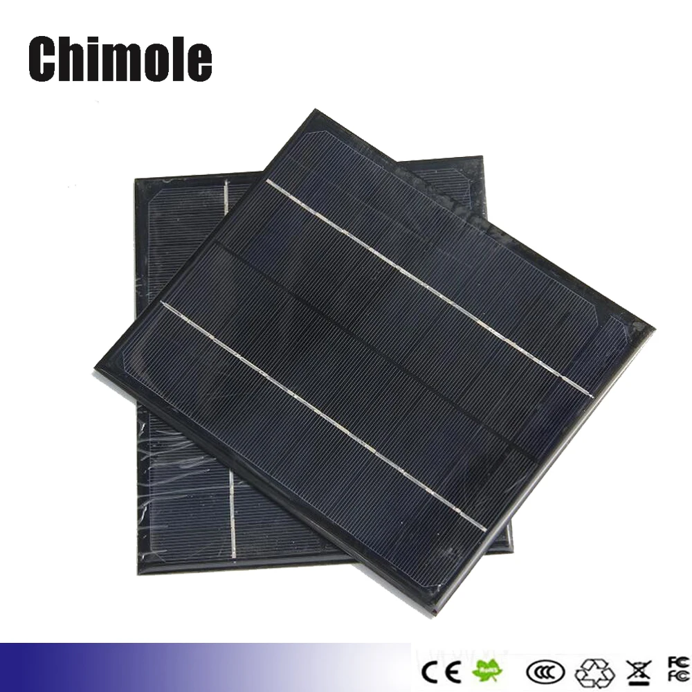 5pcs/lot 12V 6W Mini Solar cells Panel monocrystalline polycrystalline ...