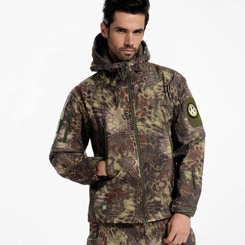 Tactical Snake Camouflage Army Jacket Men Military Shark V4.5 ...
