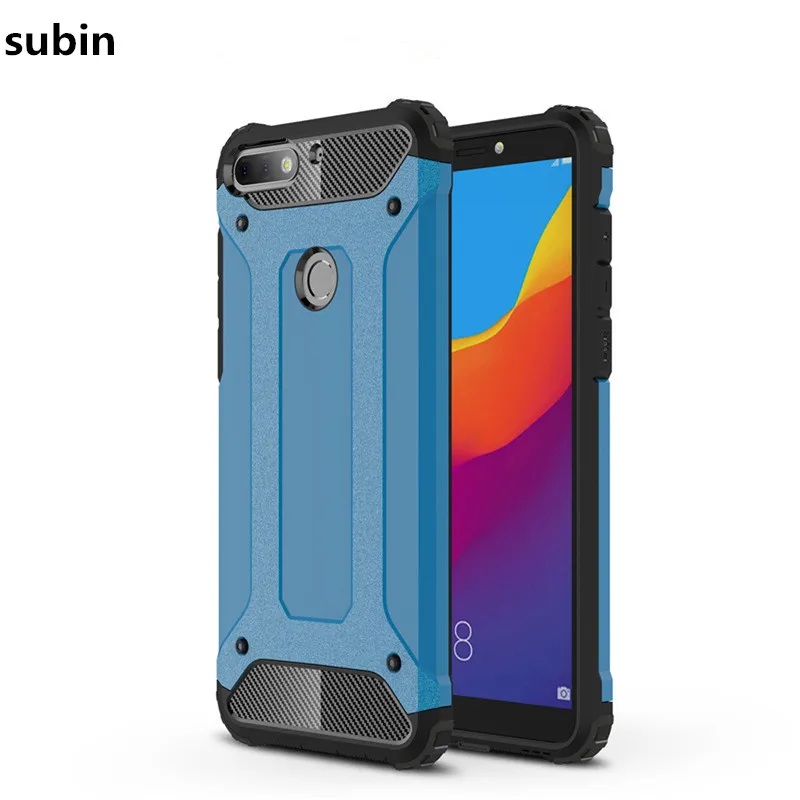 For Huawei Y7 Prime 2018 case cover funda New Luxury Shockproof bumper ...