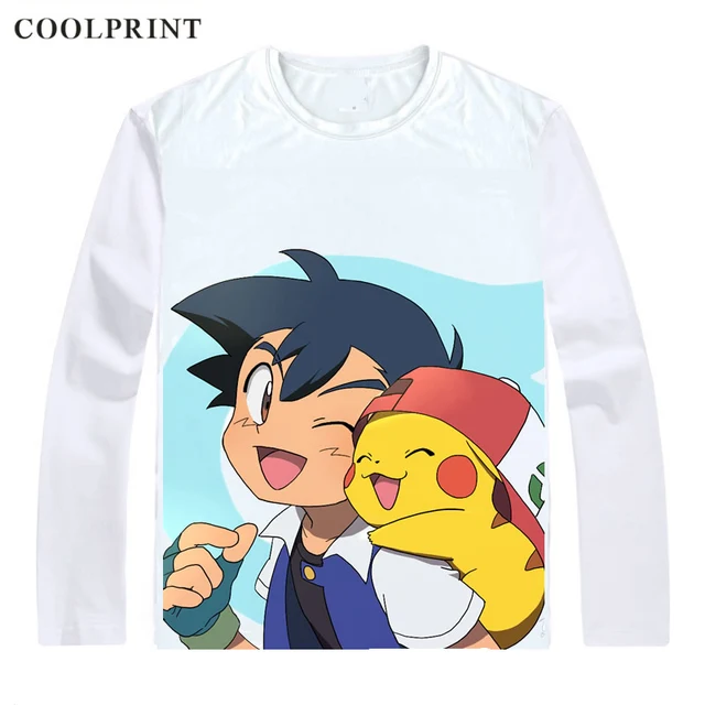 Satoshi Ash Ketchum T Shirt Pokemon Pocket Monsters Poketto Monsuta Men ...