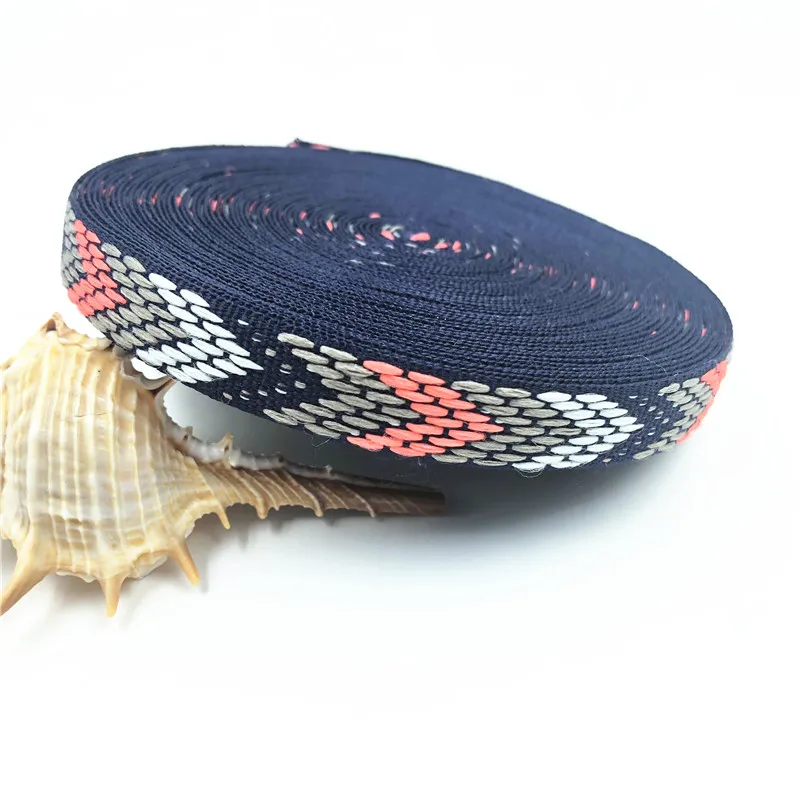 10yards 12mm 1/2'' Woven Jacquard Ribbon Diy Handmade Material White ...