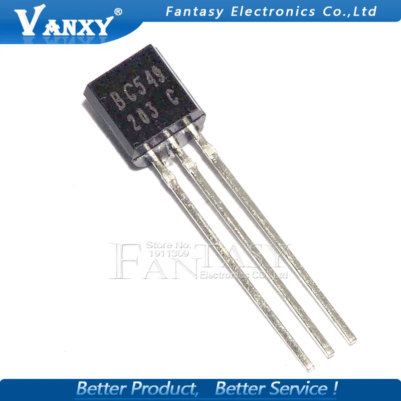 100 шт. BC549C TO-92 BC549 TO92 549C 0.1A 30V транзистор купить в OCHA.RU