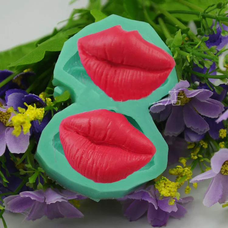 Red Lip Silicone Moulds Chocolate Mold Fondant Cake Decorating Tools ...