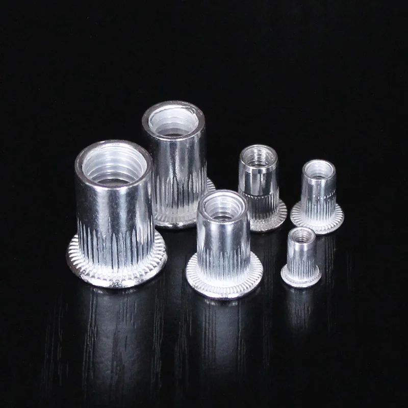300PCS M3 M4 M5 M6 M8 M10 Aluminum Flat Head Rivet Nuts Set Nuts Insert ...