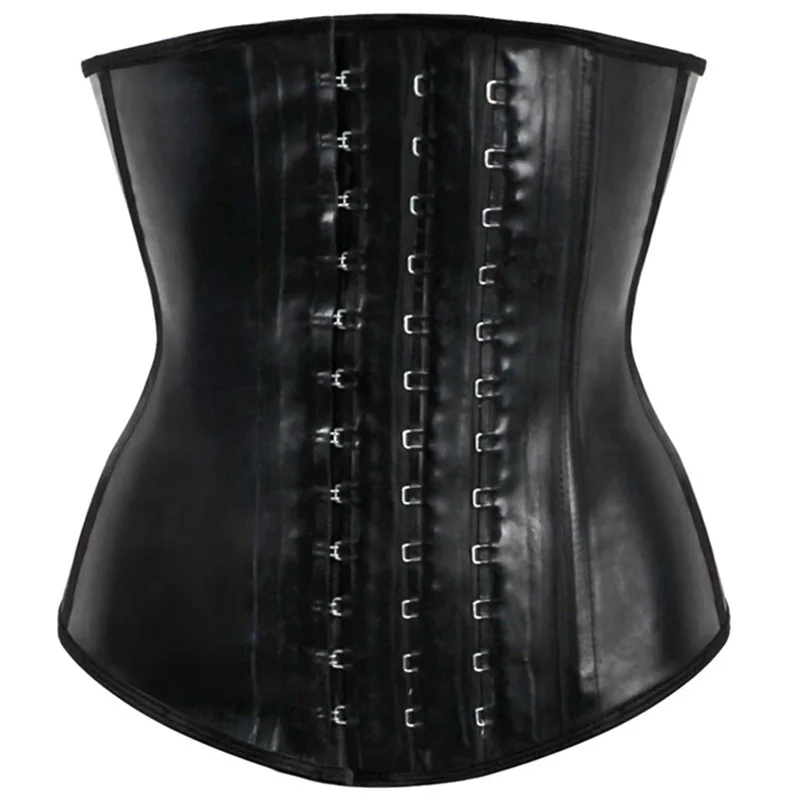 New Arrival Women Corset Underbust Black Plus Size Latex Waist Corsets